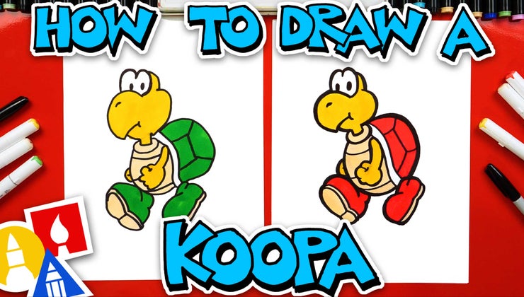 How To Draw A Koopa Troopa From Mario