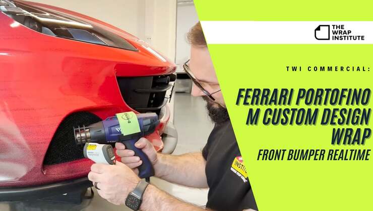 Ferrari Portofino M Custom Design Wrap - Front Bumper Rea...