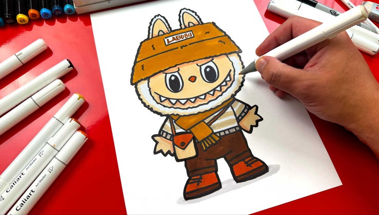 How To Draw A Labubu Monster With Clothes – Dress Be Latte