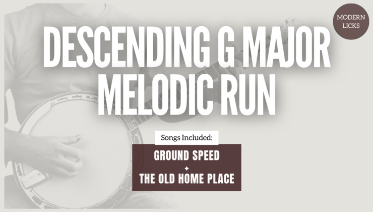 Descending G Major Melodic Run