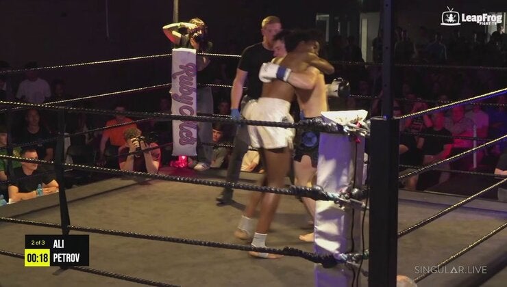 Ahmed Khalid Ali Vs Phil Petrov . 67kg Amateur Muay Thai . 10th May 2025 . Evolution Fight Show