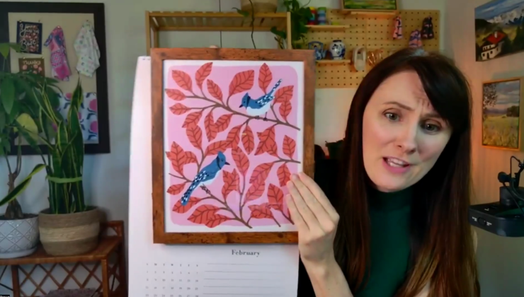 Art Print Calendar Pages Live Drawing Session