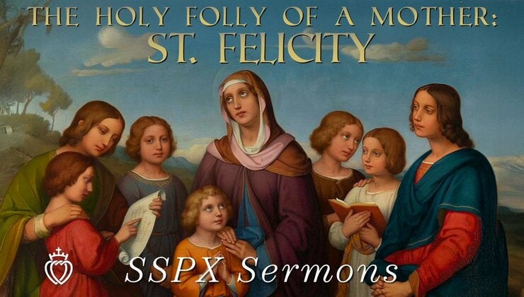 The Holy Folly of a Mother: St. Felicity - SSPX Sermons