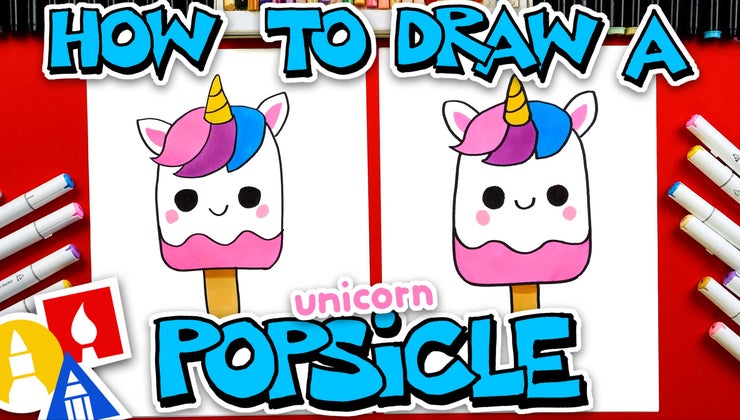 How To Draw A Unicorn Popsicle