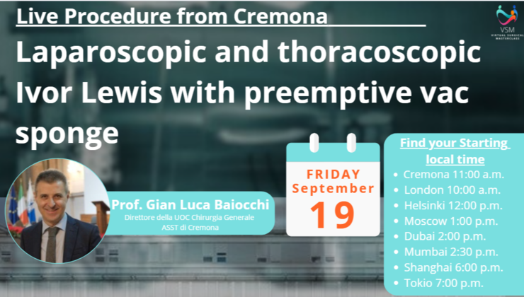 Laparoscopic and thoracoscopic Ivor Lewis with preemptive vac sponge ...