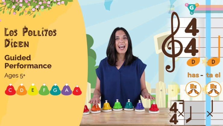 Los Pollitos Dicen w Ms. Andrea (Guided Performance)