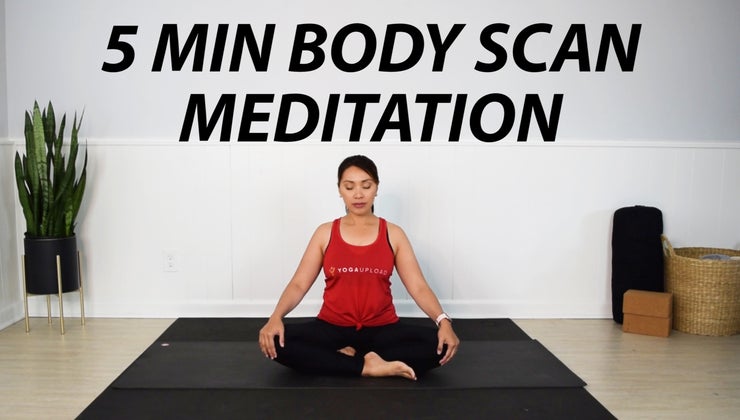 5 Minute Body Scan Meditation | Yoga Upload Plus