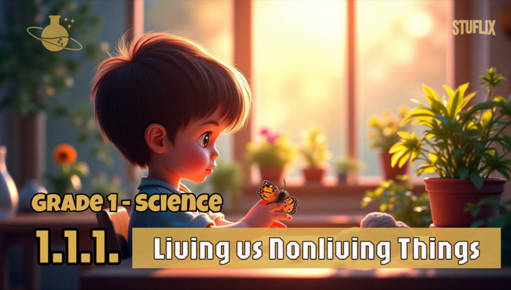 Living vs Nonliving Things – Grade 1 Science Lesson | StuFlix