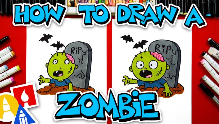 How To Draw A Zombie Coming Out Of The Ground