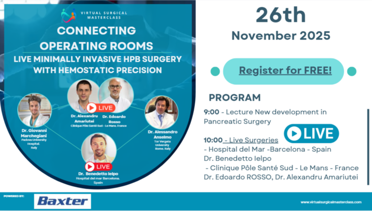 Live Minimally Invasive HPB Surgery with Hemostatic Precision BAXTER