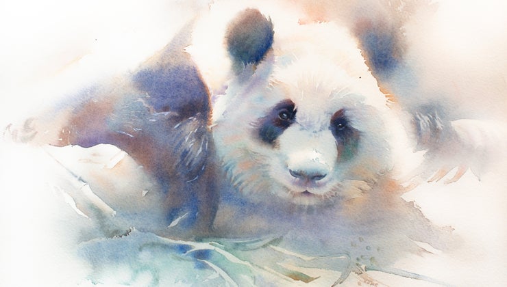 Panda - Finish! | Dylan Scott Pierce Online Watercolor Classes