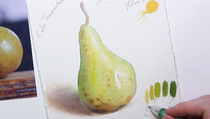 Basic Exercise - Pear | Dylan Scott Pierce Online Watercolor Classes