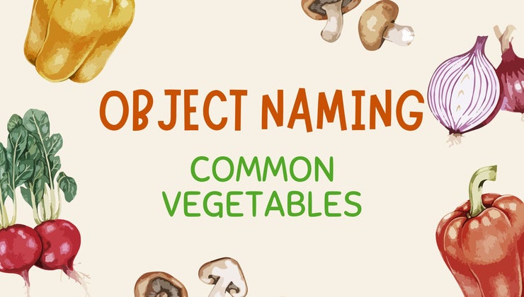 Object Naming Task | Common Vegetables | Aphasia & Stroke Therapy