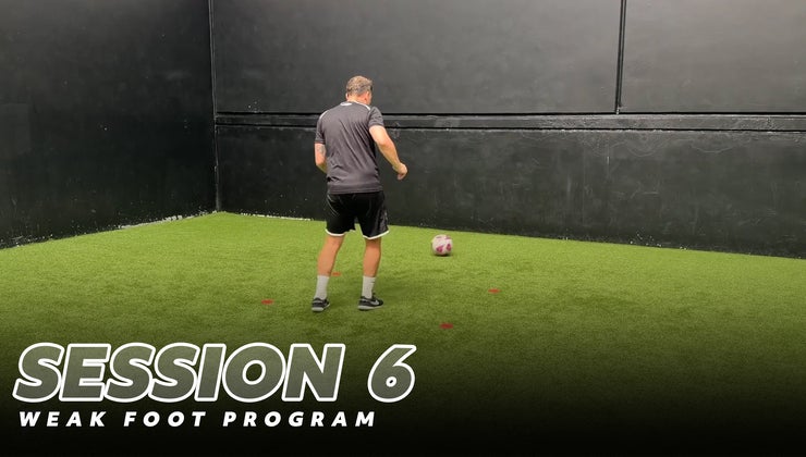 Session 6: Longer Passing & First Touch | Weak Foot Football Program ...