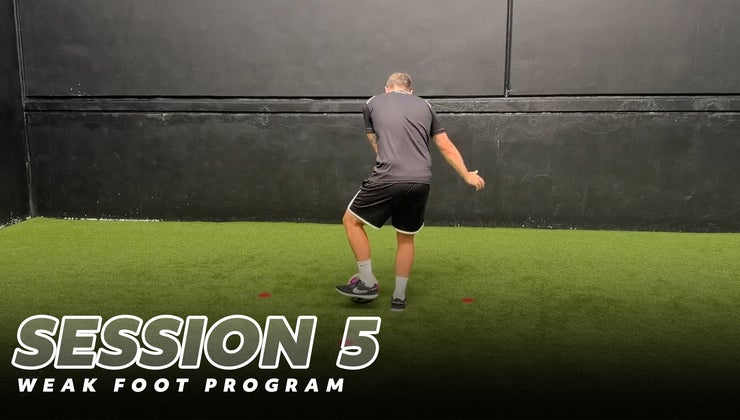 Session 5: Passing & First Touch Variety | Weak Foot Football Program ...
