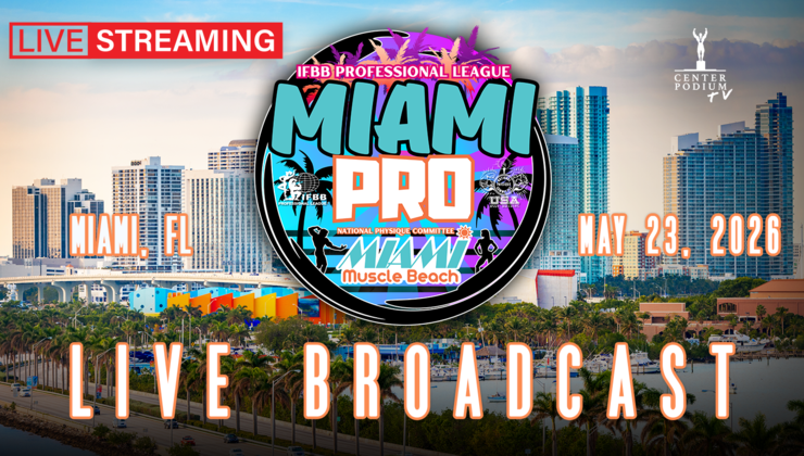2026 IFBB Miami Pro/NPC Miami Muscle Beach Live Broadcast