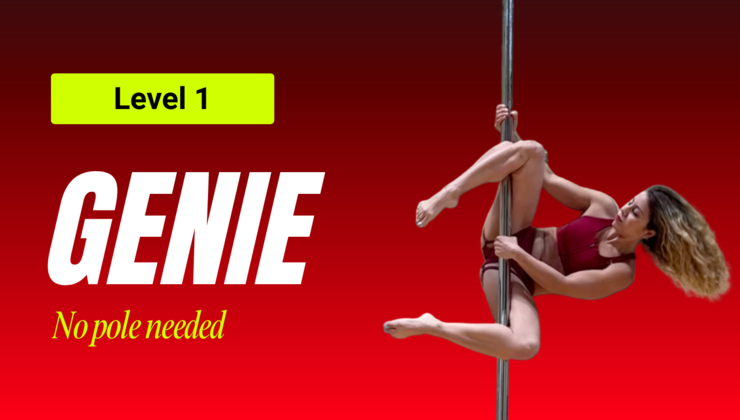 Genie (Frog) Pole Conditioning Workout | Build Hip Strength & Knee Hook ...