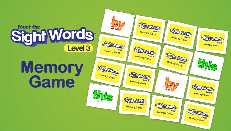 Preschool Prep Kids Club | Memory Game | Meet the Sight Words 3