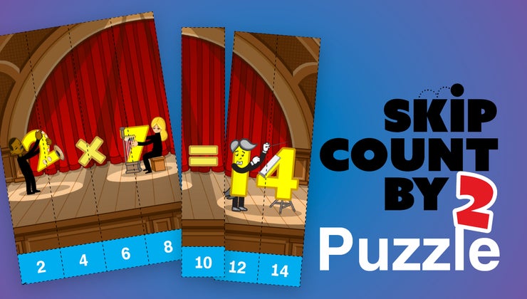 Preschool Prep Kids Club | Skip Count By 2 Puzzle | Meet the Math Facts ...