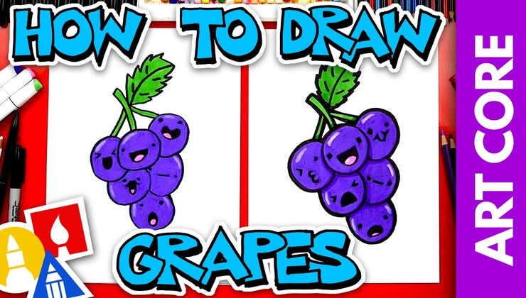 drawing grapes