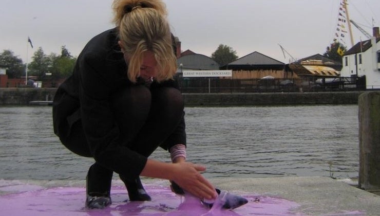 Tanika Gunged in a Black Suit | MostWam