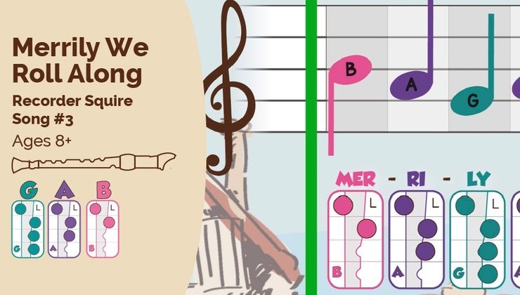 Merrily We Roll Along (Recorder) | Prodigies Music