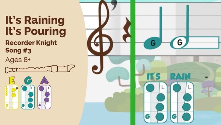 Its Raining, It's Pouring (Recorder) | Prodigies Music