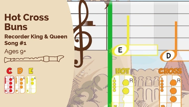 Hot Cross Buns (CDE Recorder) | Prodigies Music