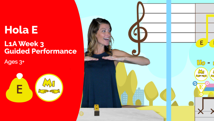 Hola E (Guided Performance) | Prodigies Music