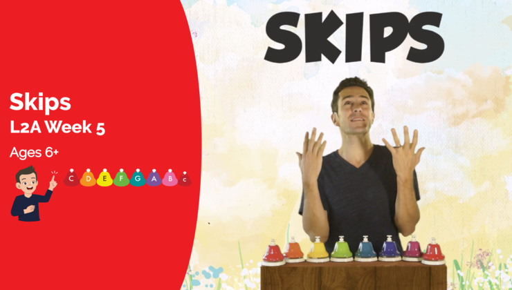Musical Skips (Lesson Part I -- Primary 1.5.1) | Prodigies Music