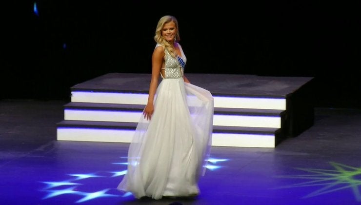 Gabrielle Barnhardt - Evening Gown at 2020 Miss North Carolina Teen USA ...