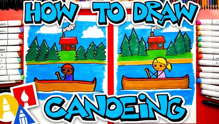 How To Draw A Person Canoeing