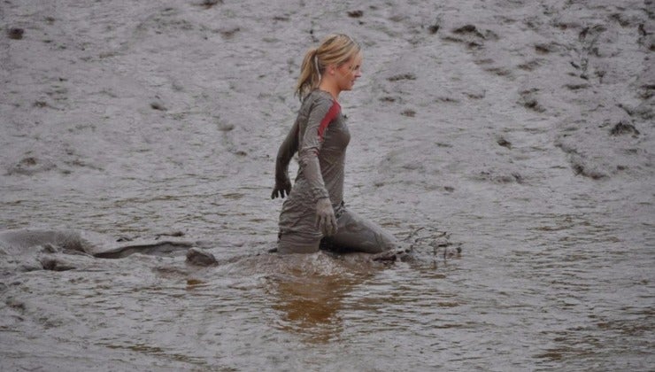 Jess Excersises Herself In The Mud | MostWam