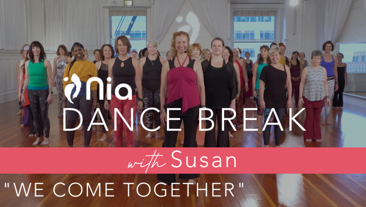 Nia Dance Break with Susan "We Come Together" - 4 minutes | Nia® On Demand
