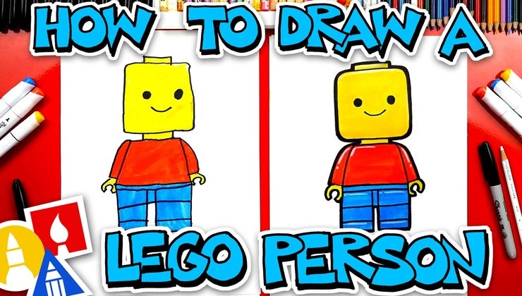How To Draw A Lego Person | Art For Kids Hub