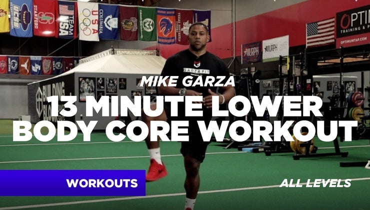 13 Minute Lower Body Core Workout with Mike Garza