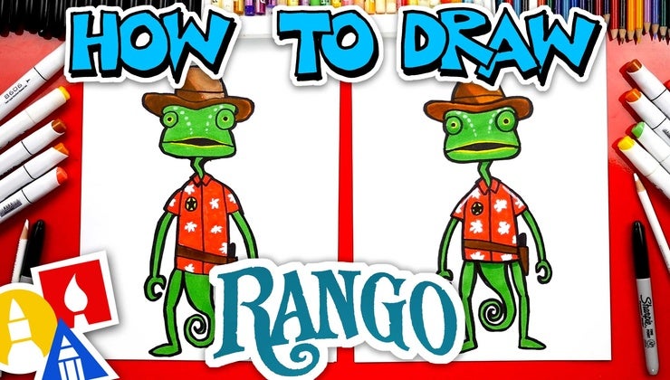 How To Draw Rango | Art For Kids Hub