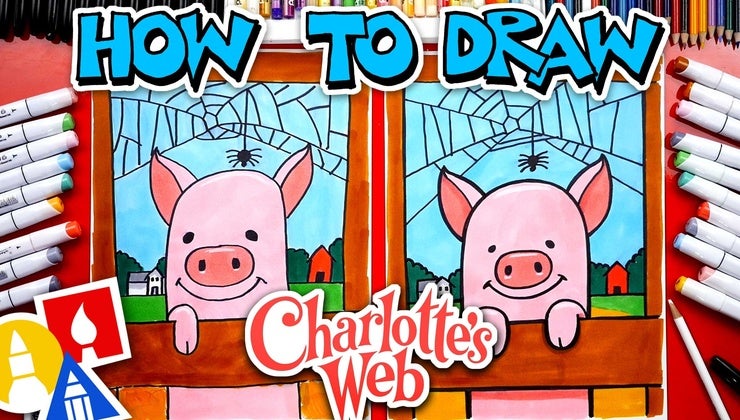 charlottes web large coloring pages
