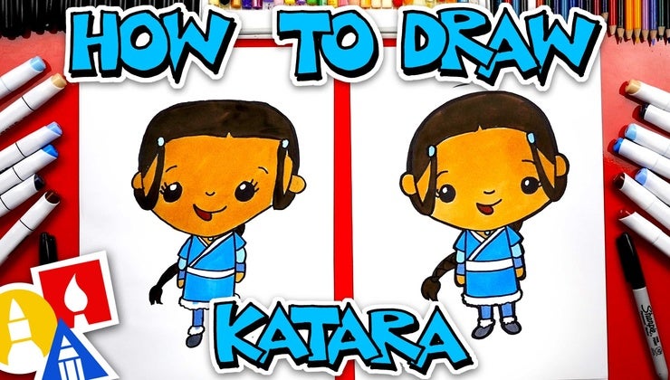 How To Draw Katara From Avatar: The Last Airbender | Art For Kids Hub