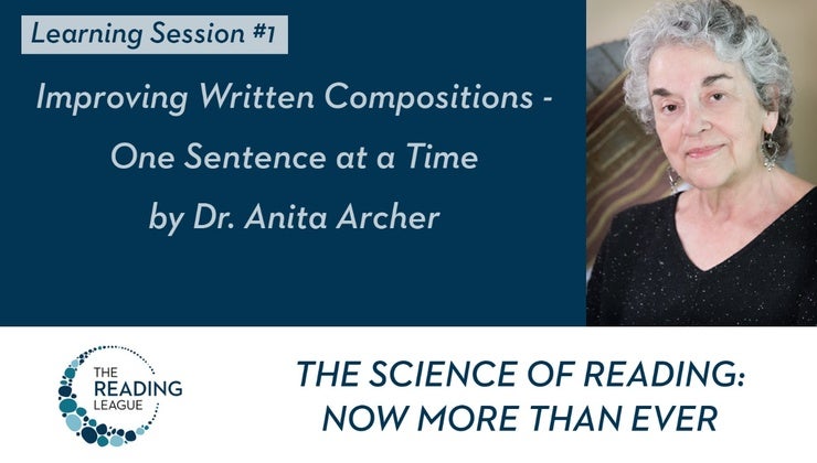 Learning Session 1- Improving Written Compositions: One Sentence at at ...