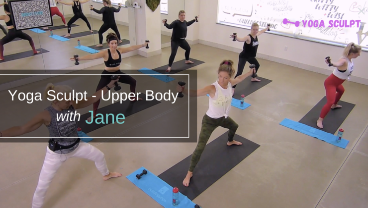 Yoga sculpt | Upper body workout yoga online with Jane