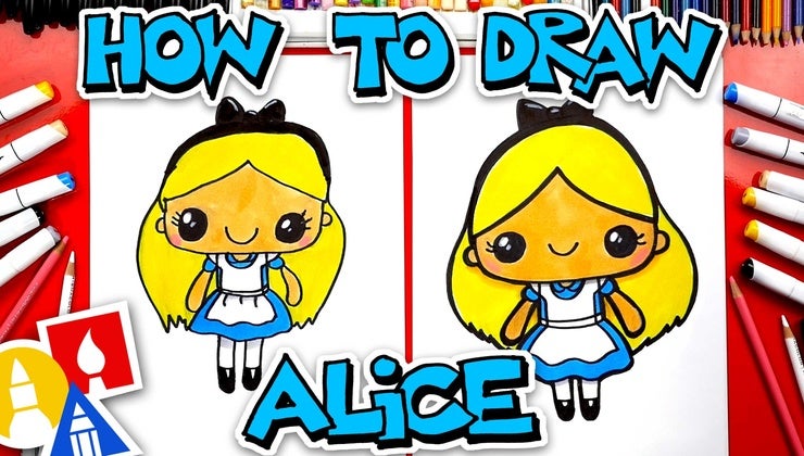How To Draw Alice In Wonderland
