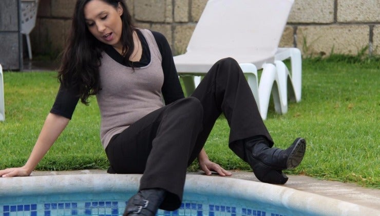 Shell Meets The Pool In Trousers | MostWam