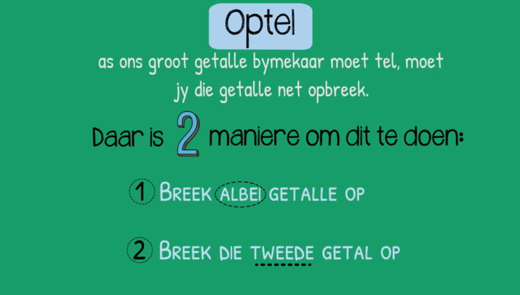 Kwartaal 1 - Tema 3 - Optel en Aftrek van Getalle | Raising brightness