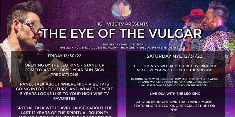 LIVE EVENT AT THE HIGH VIBE TV STUDIOS & PPV LIVESTREAM