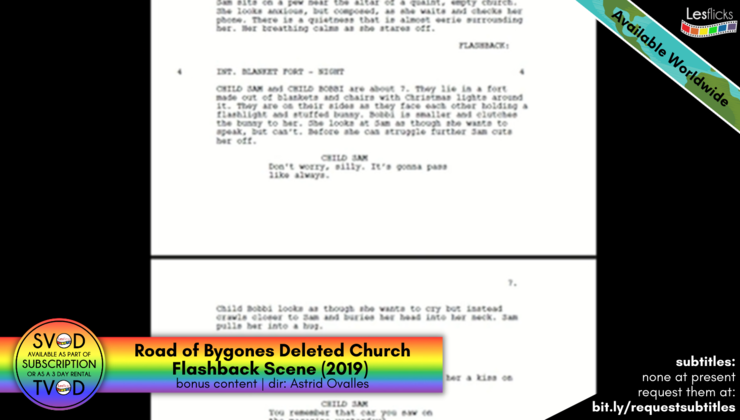 Road of Bygones Deleted Flashback Scene on Lesflicks VOD