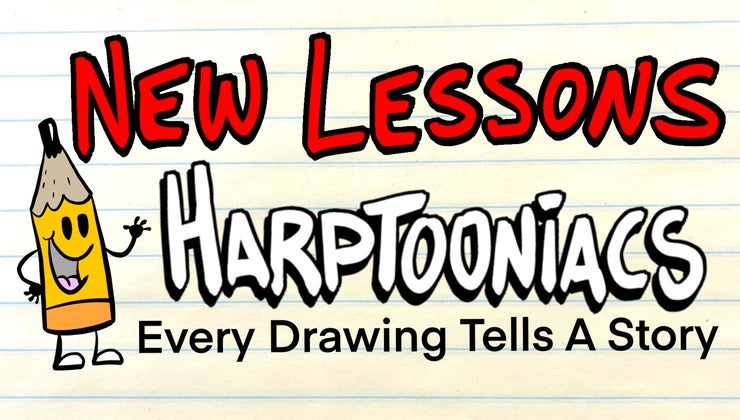 Harptooniacs drawing lessons by Steve Harpster | Harptooniacs