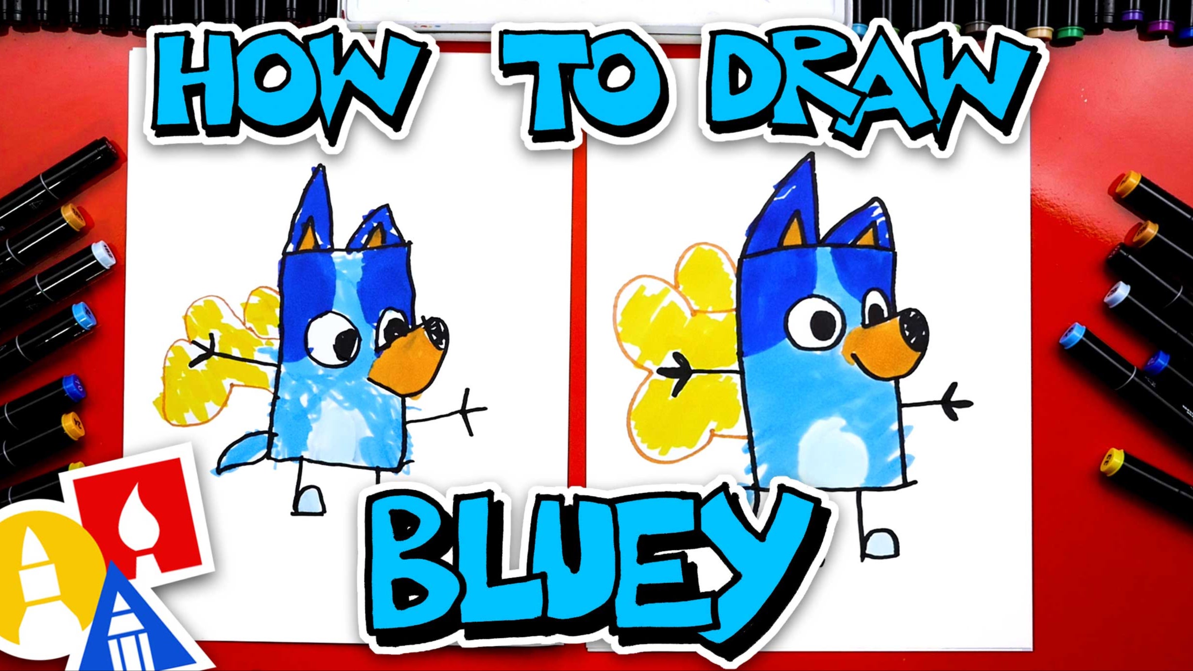 How To Draw Bluey From The Dragon Episode🌜 Descubra a emoção do jogo ...