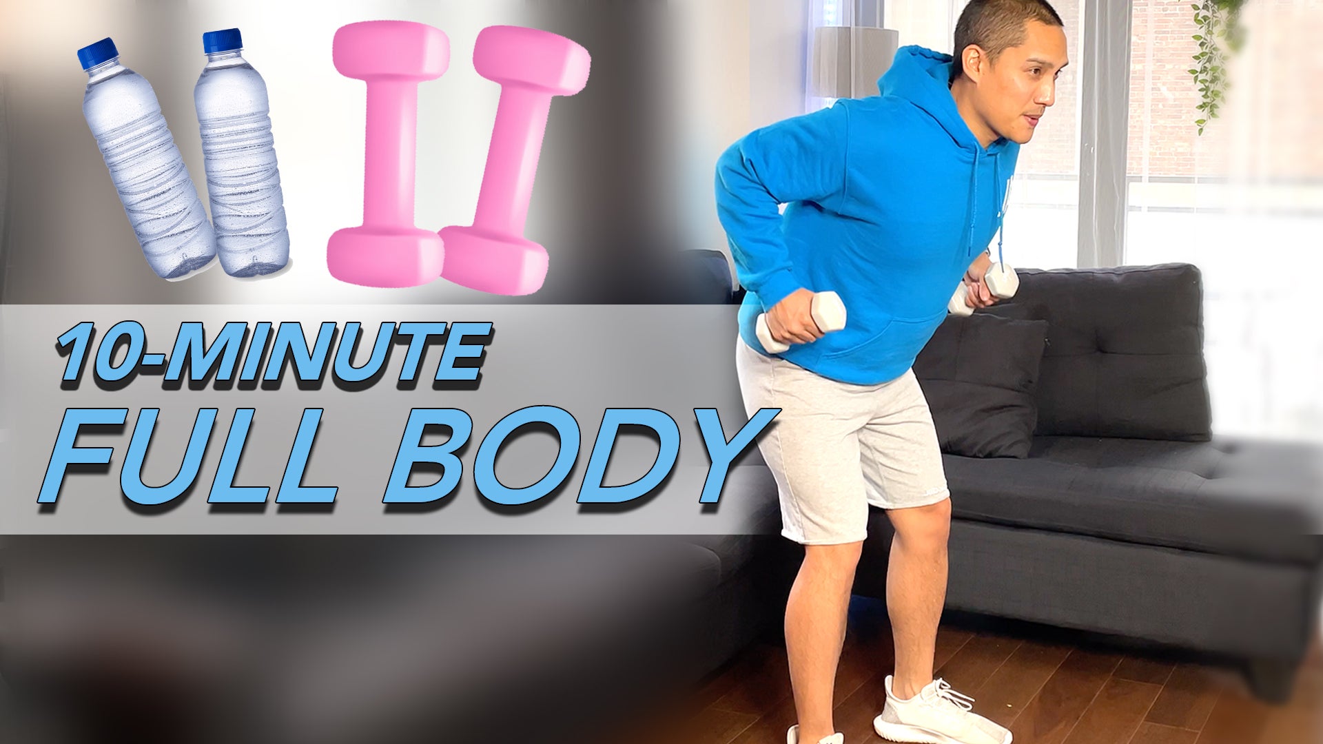 10-Minute Full Body Dumbbell Workout | Justin Agustin Workouts
