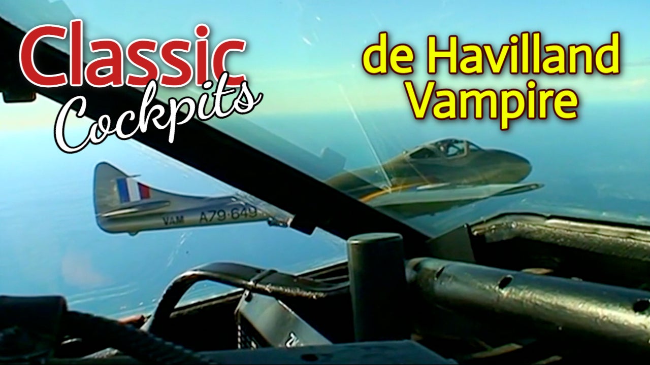 Classic Cockpits : de Havilland Vampire | Historical Machines TV